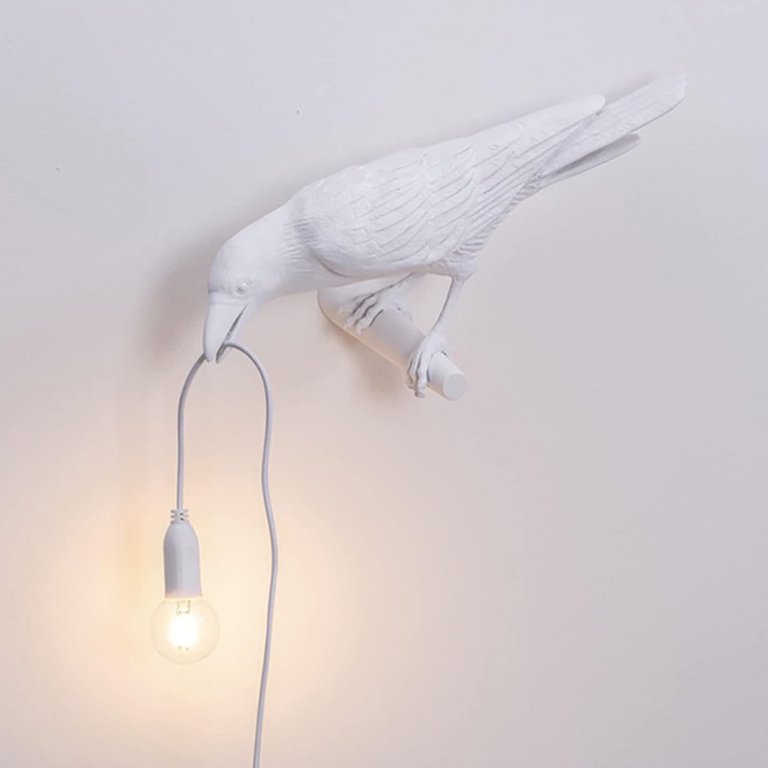 Raven Table Lamp,Crow Table lamp,Lifelike Resin Raven Ligh,Art Deco ...