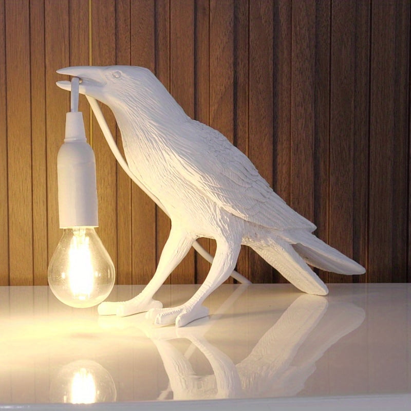 Raven Table Lamp, Halloween Gift Table Lamp, Gothic Raven Lamp, Cute ...
