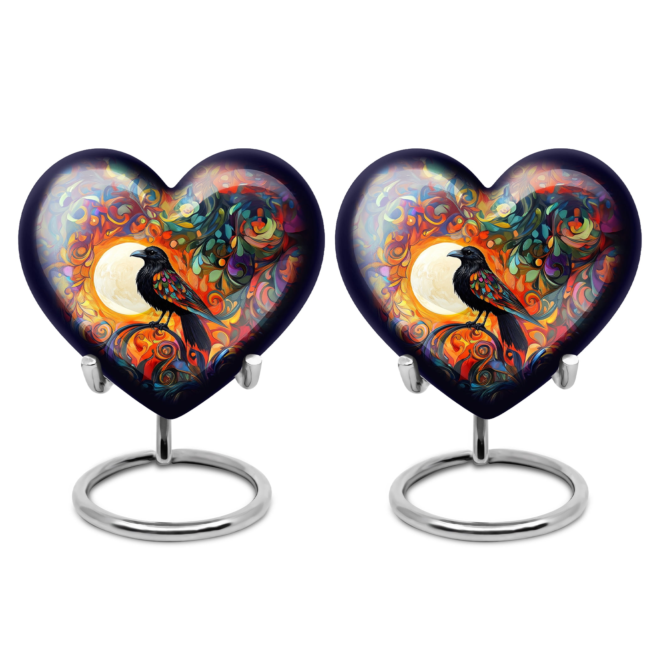 Raven Urn, small Urns for Human Ashes, mini Urn for Ashes for Women ...