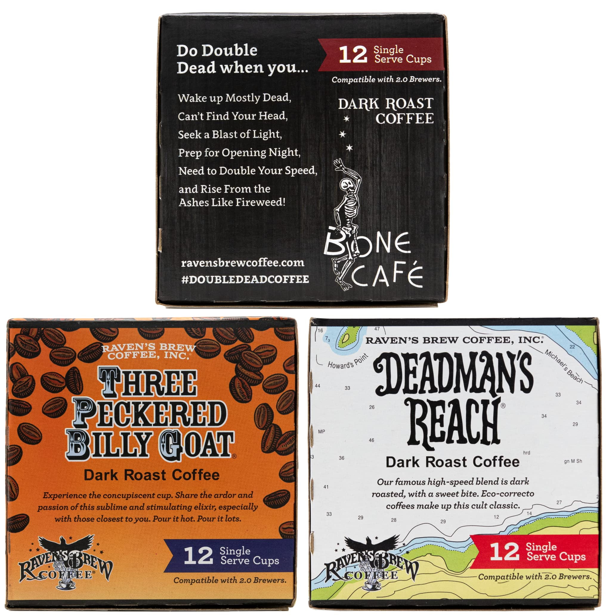 Raven's Brew Coffee SCH4 Single Serve Variety Pack - 3 Delicious ...