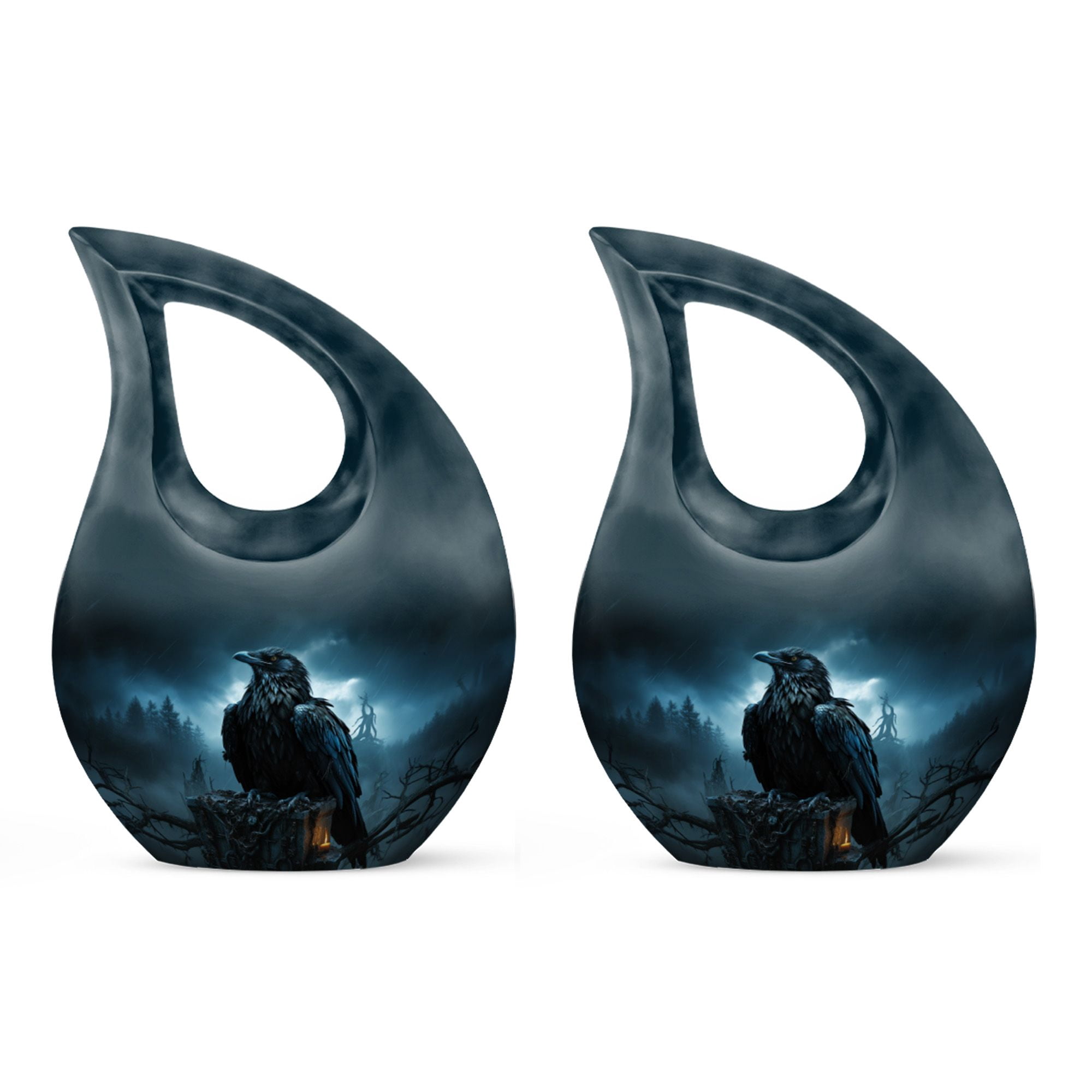 The Raven's Vigil Urn - Cremation Urns For Human Ashes - Urn For Ashes ...