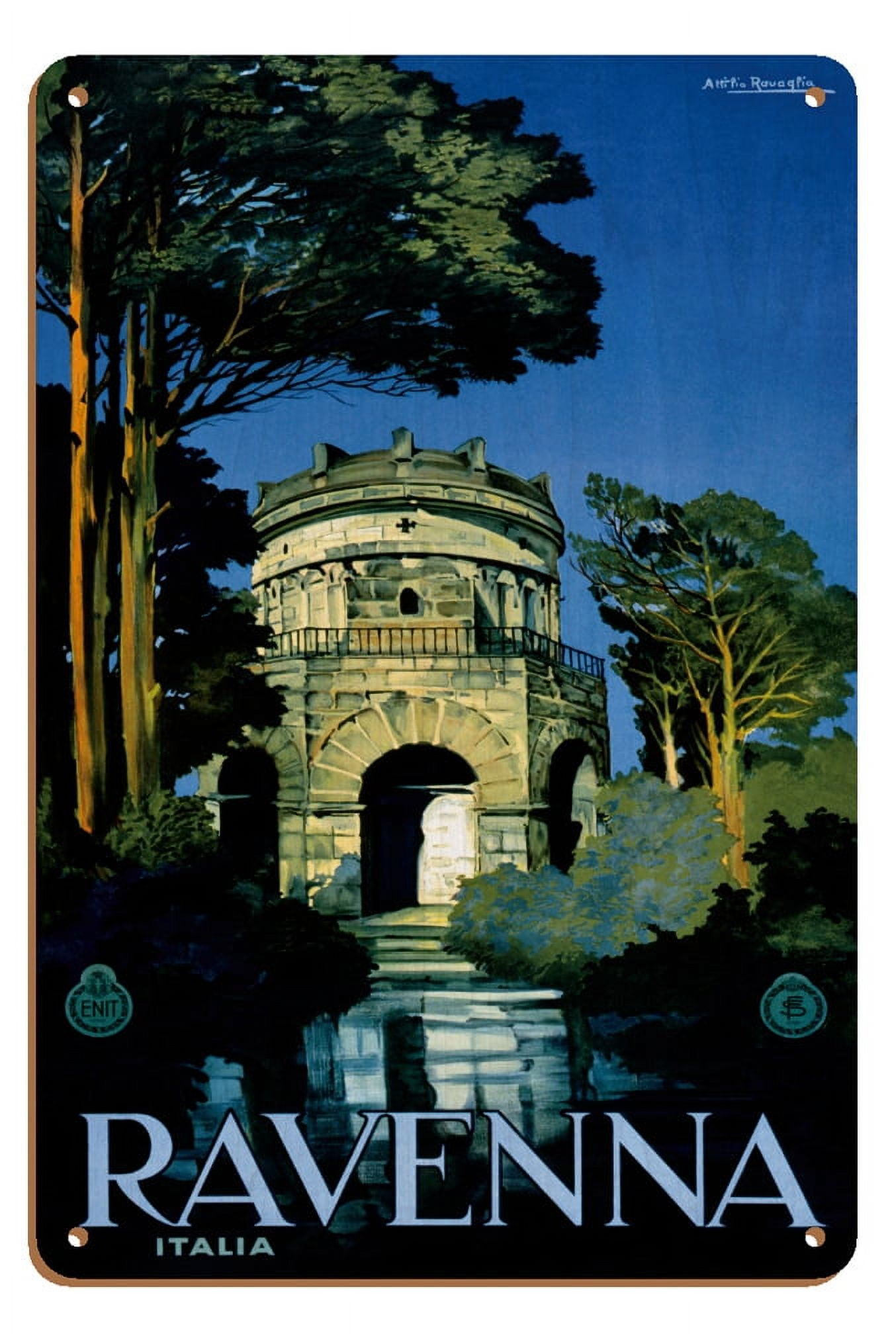 Ravenna Italia (Italy) - Mausoleum of Theodoric the Great - Vintage ...