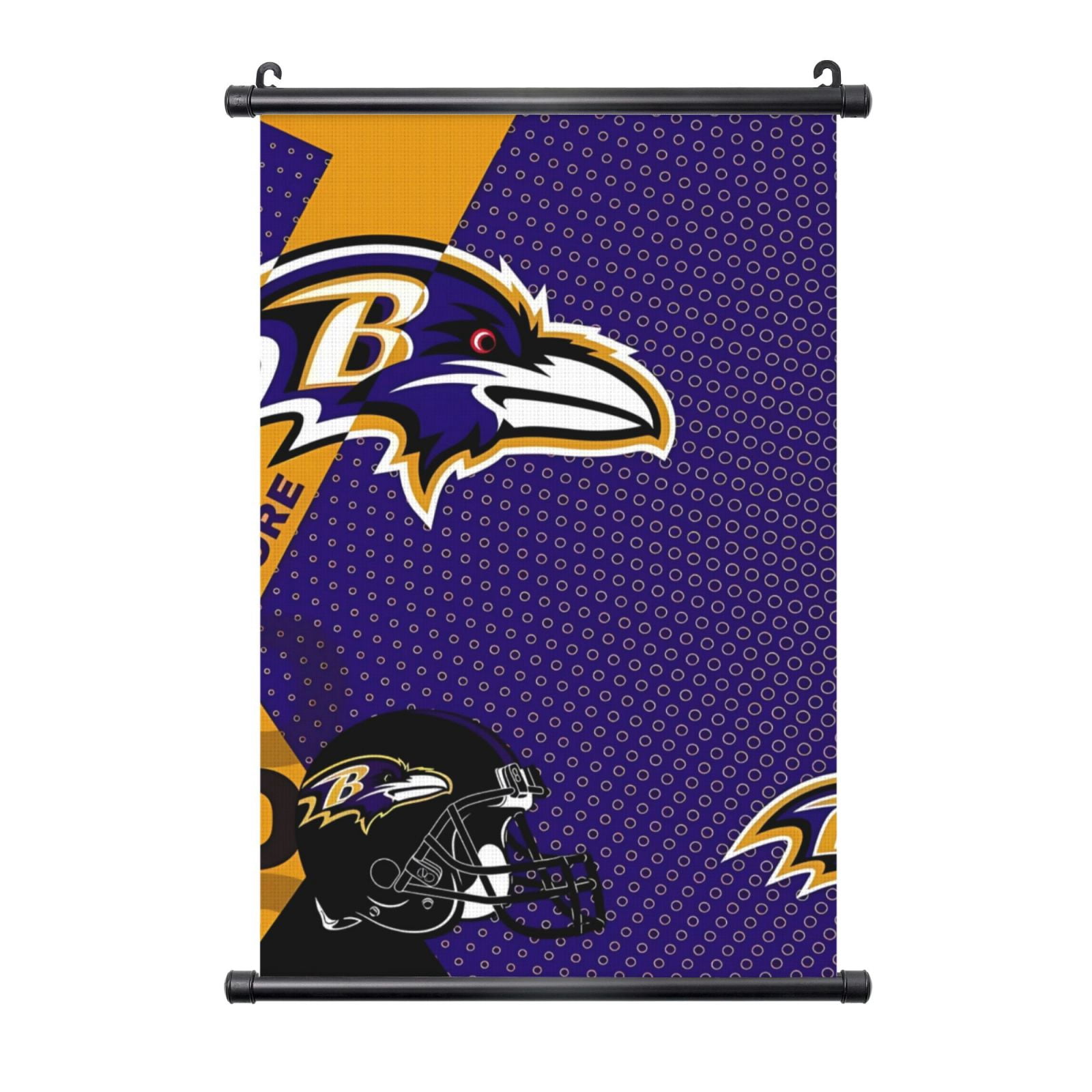 Ravens Black Plastic Shaft Hanging Poster PVC Black Axis Hanging ...