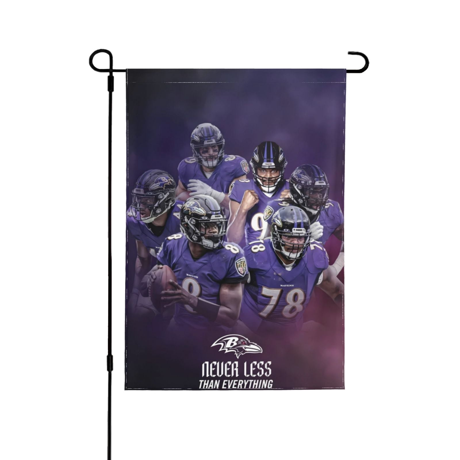 Ravens Double Sided Garden Flag Football Team Theme, Game Day Fan ...
