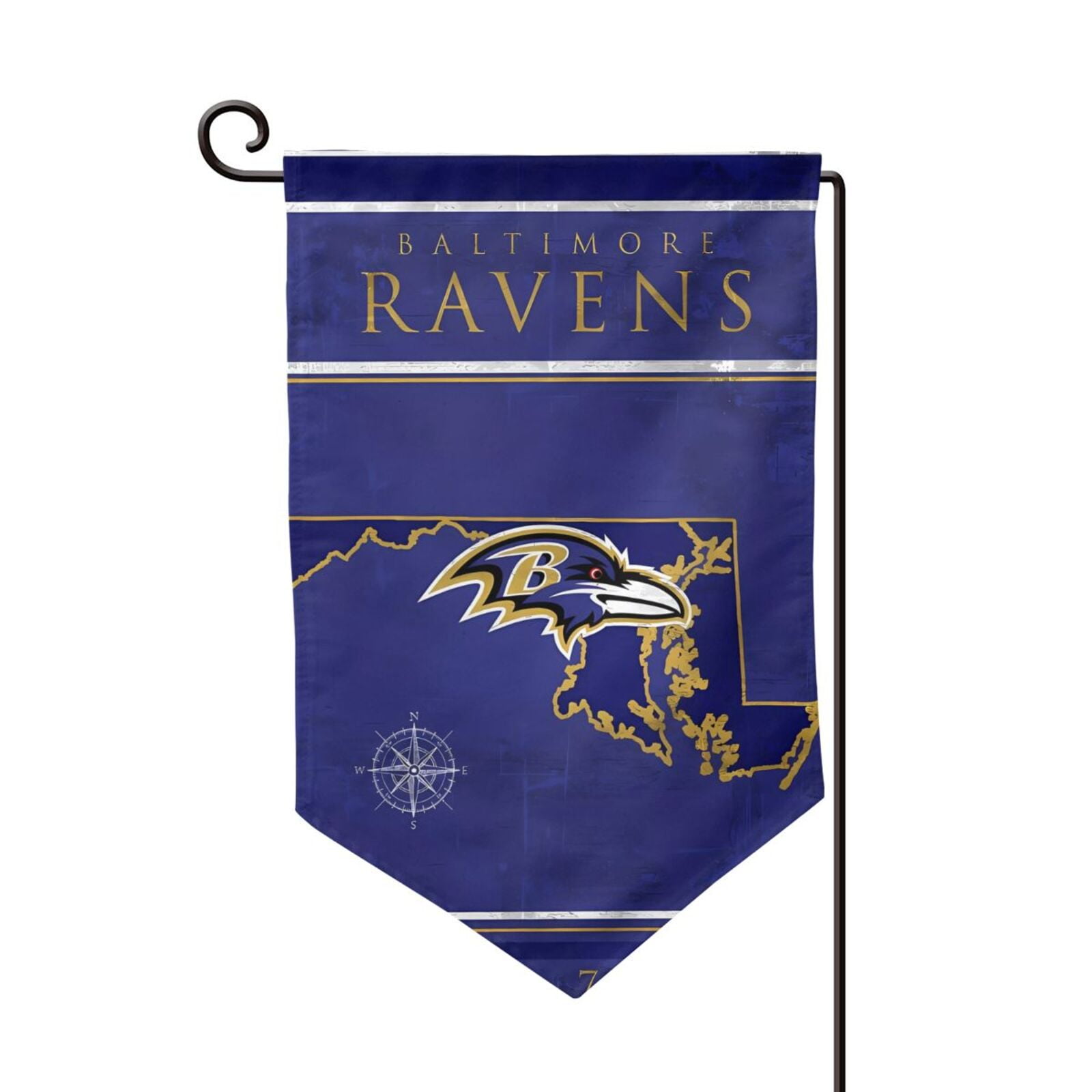 Ravens Football Fans Double Sided Garden Banner flags Sharp Corner ...