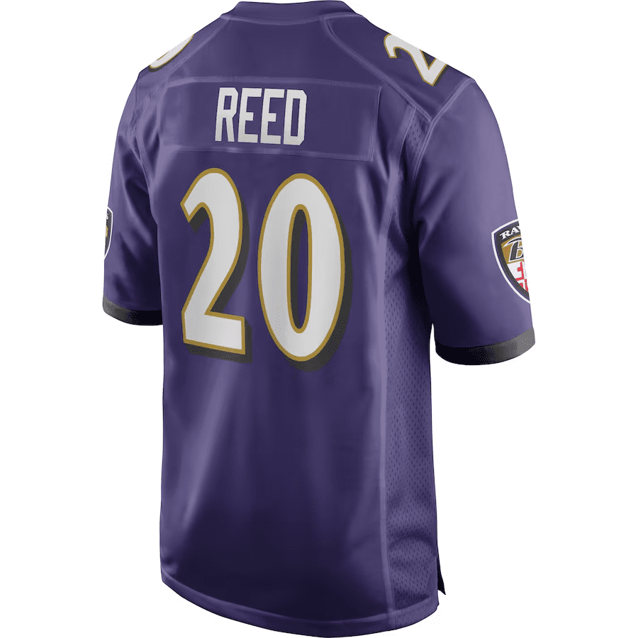 Ravens Football Shirt Ed Reed#20 Sports Team Game Fans For Men Aldult ...