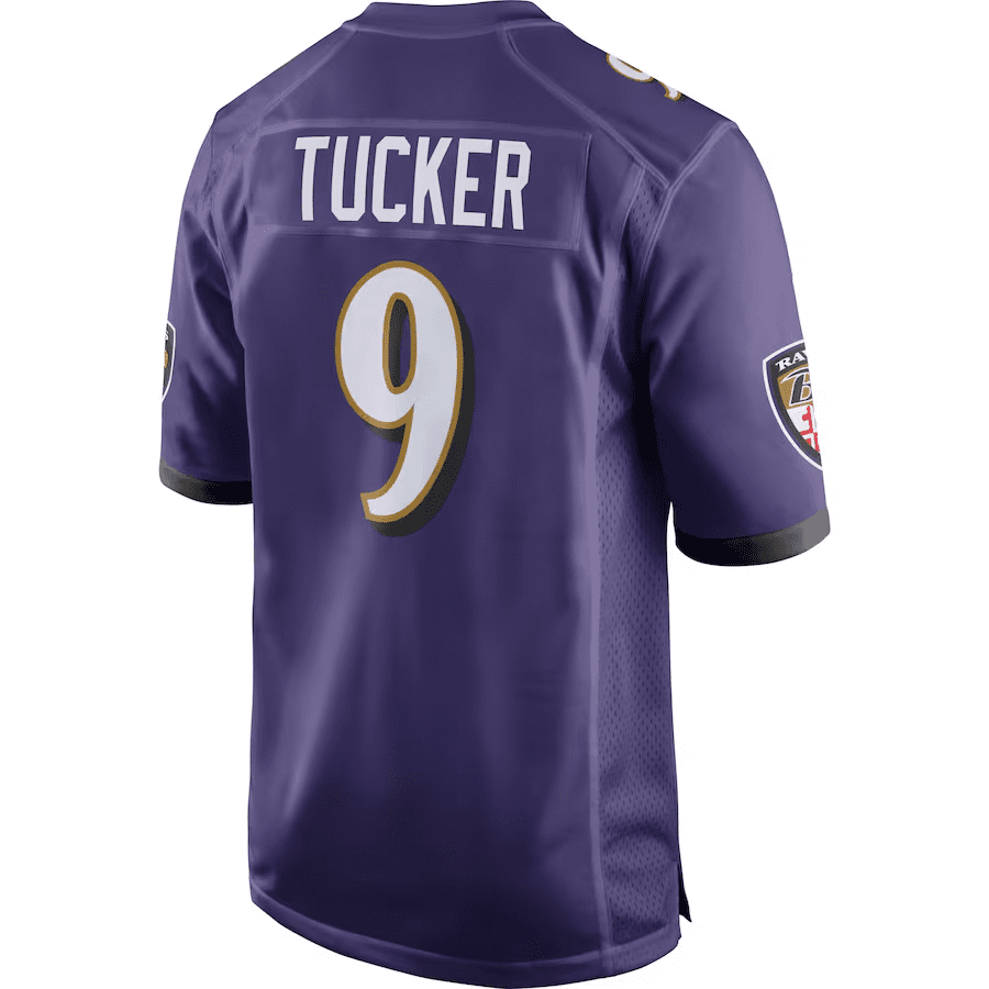 Ravens Football Shirt Justin Tucker#9 Sports Team Game Fans For Men ...
