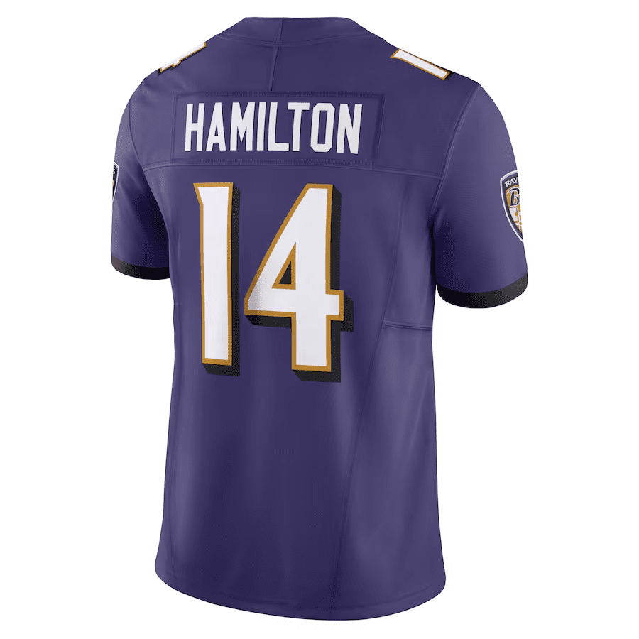 Ravens Football Shirt Kyle Hamilton#14 Sports Team Game Fans For Men ...