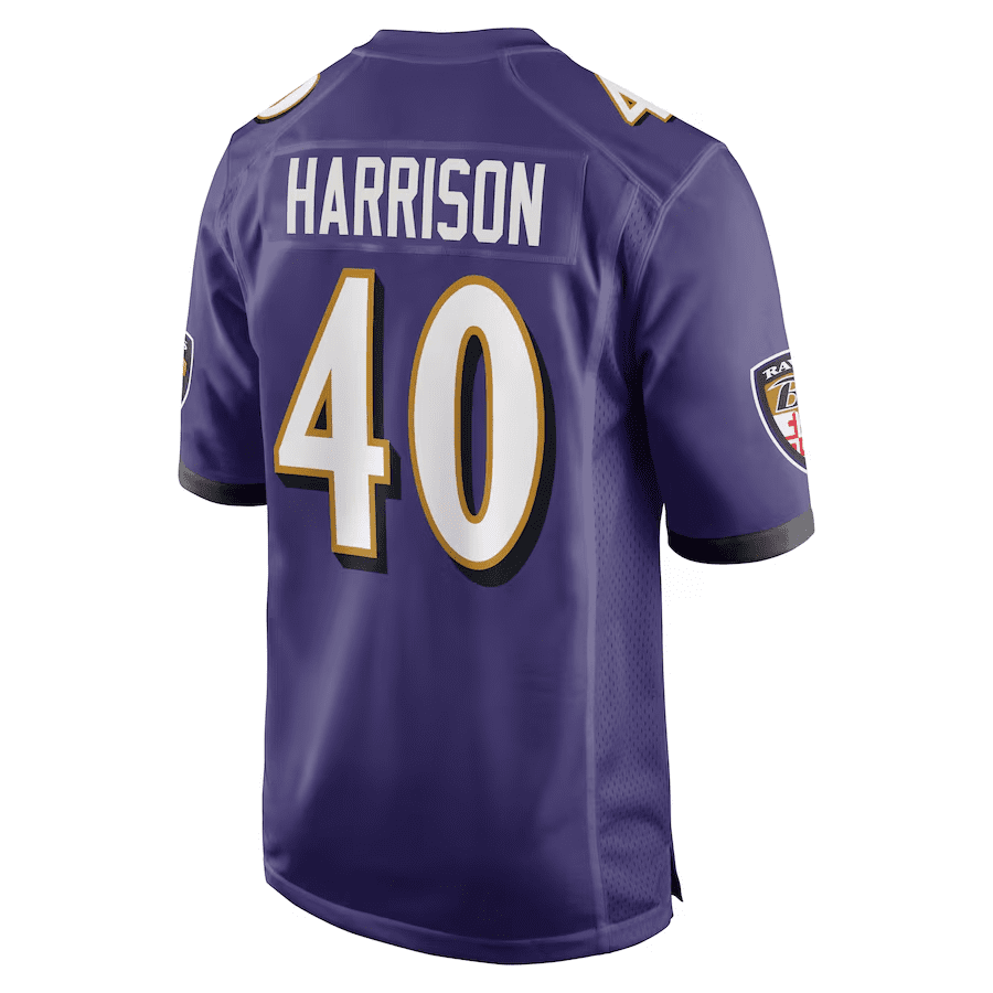 Ravens Football Shirt Malik Harrison#40 Sports Team Game Fans For Men ...