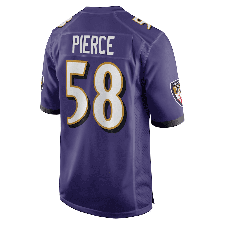 Ravens Football Shirt Michael Pierce#58 Sports Team Game Fans For Men ...