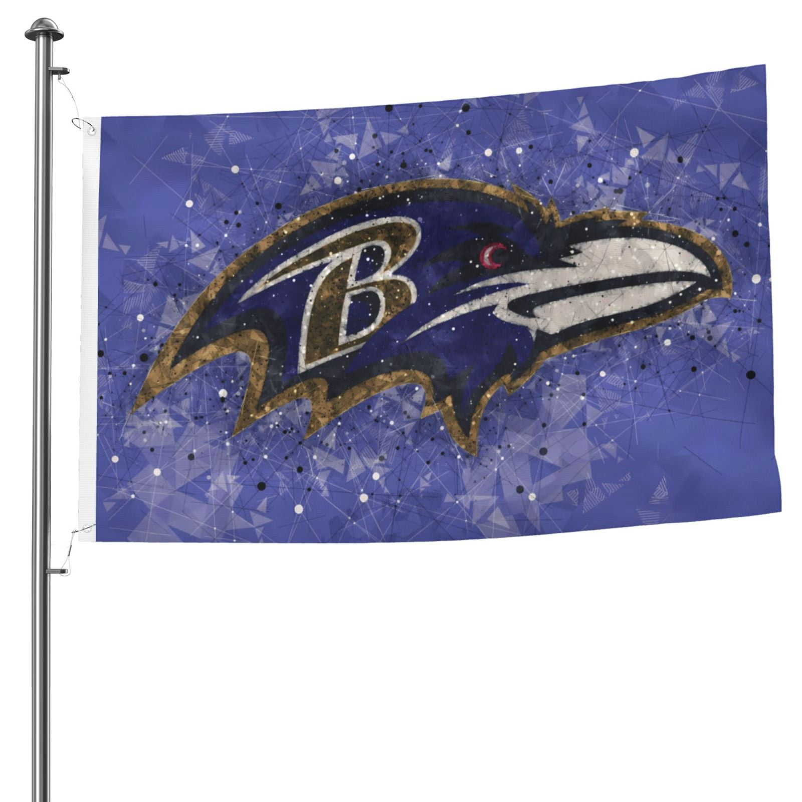 Ravens Football Sport Fans Double Two Sided House Flag 5X8FT，Welcome ...
