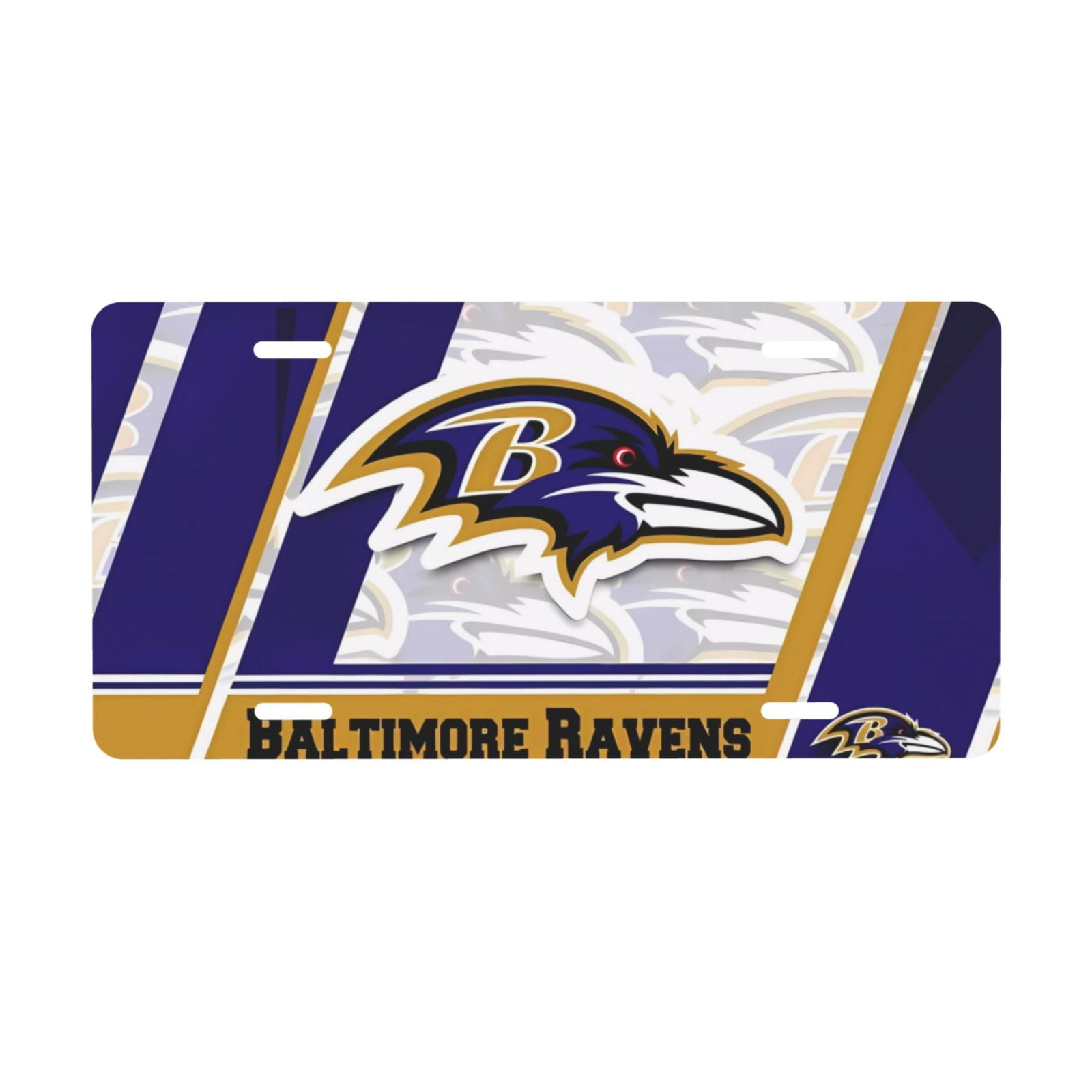 Ravens Football Team Fans License Plate Decorative Metal Car Tag Front ...