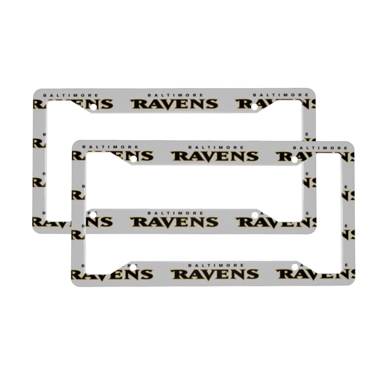 Ravens Football Team Four-Hole License Plate Frame (One Pair) Suitable ...