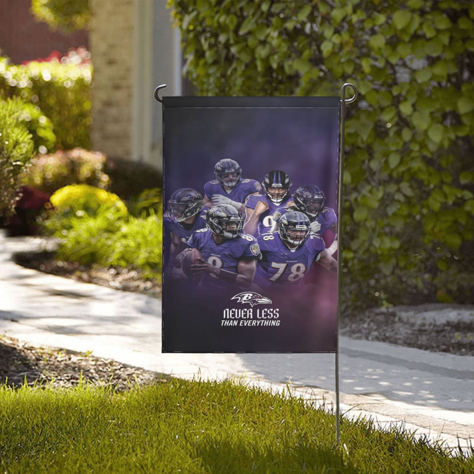 Ravens Football Team Garden Flag 12.5"x18"/28"x40" Double Sided Yard ...