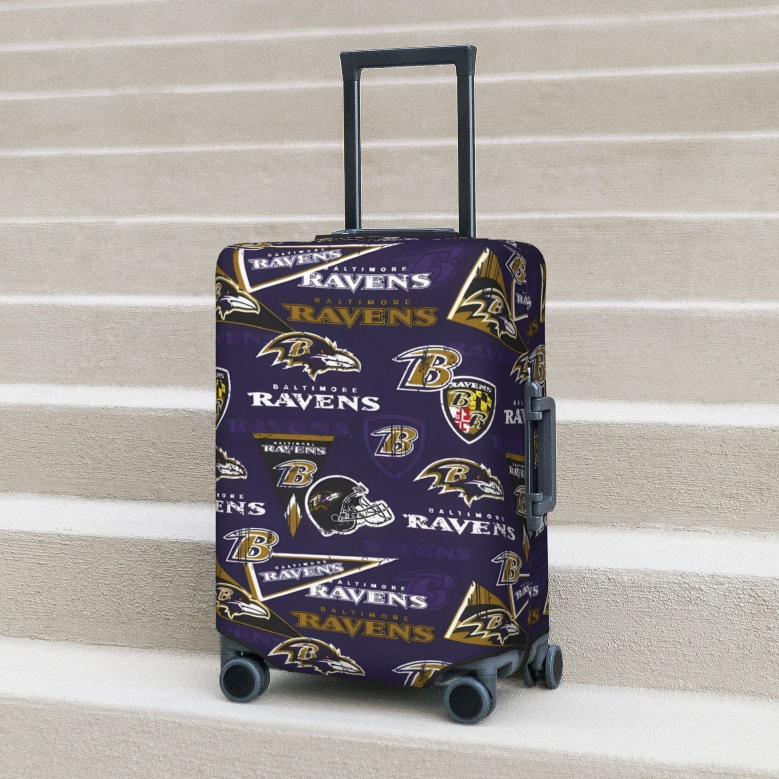 Ravens Football Team Pattern Elastic Luggage Cover, Easy to Install ...
