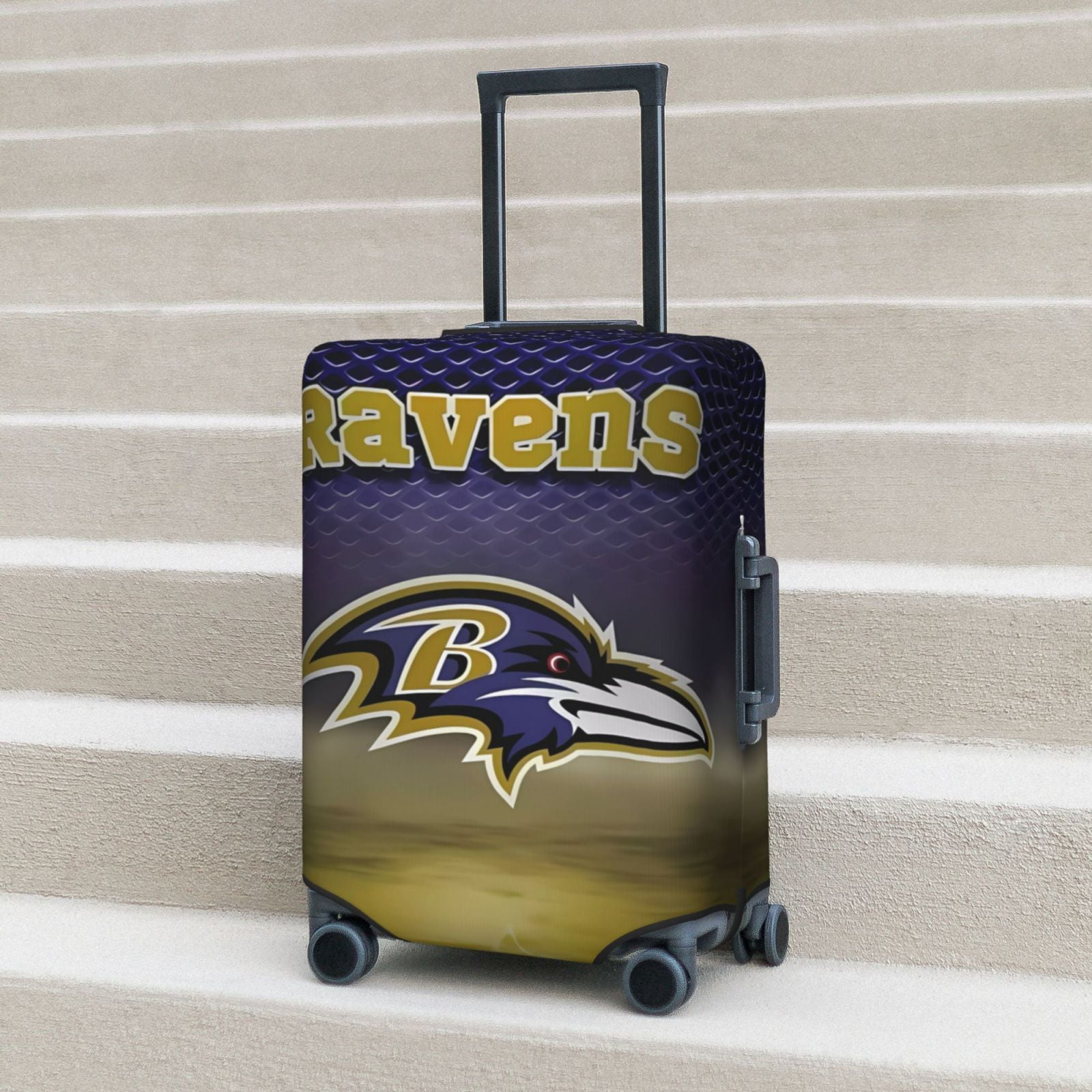 Ravens Football Team Pattern Elastic Luggage Cover, Easy to Install ...