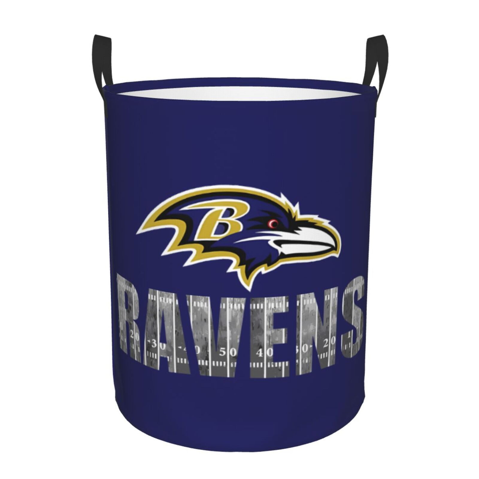 Ravens Football Team Round Single Layer Laundry Basket, Baby Round Laundry Basket, Cute Boys ...