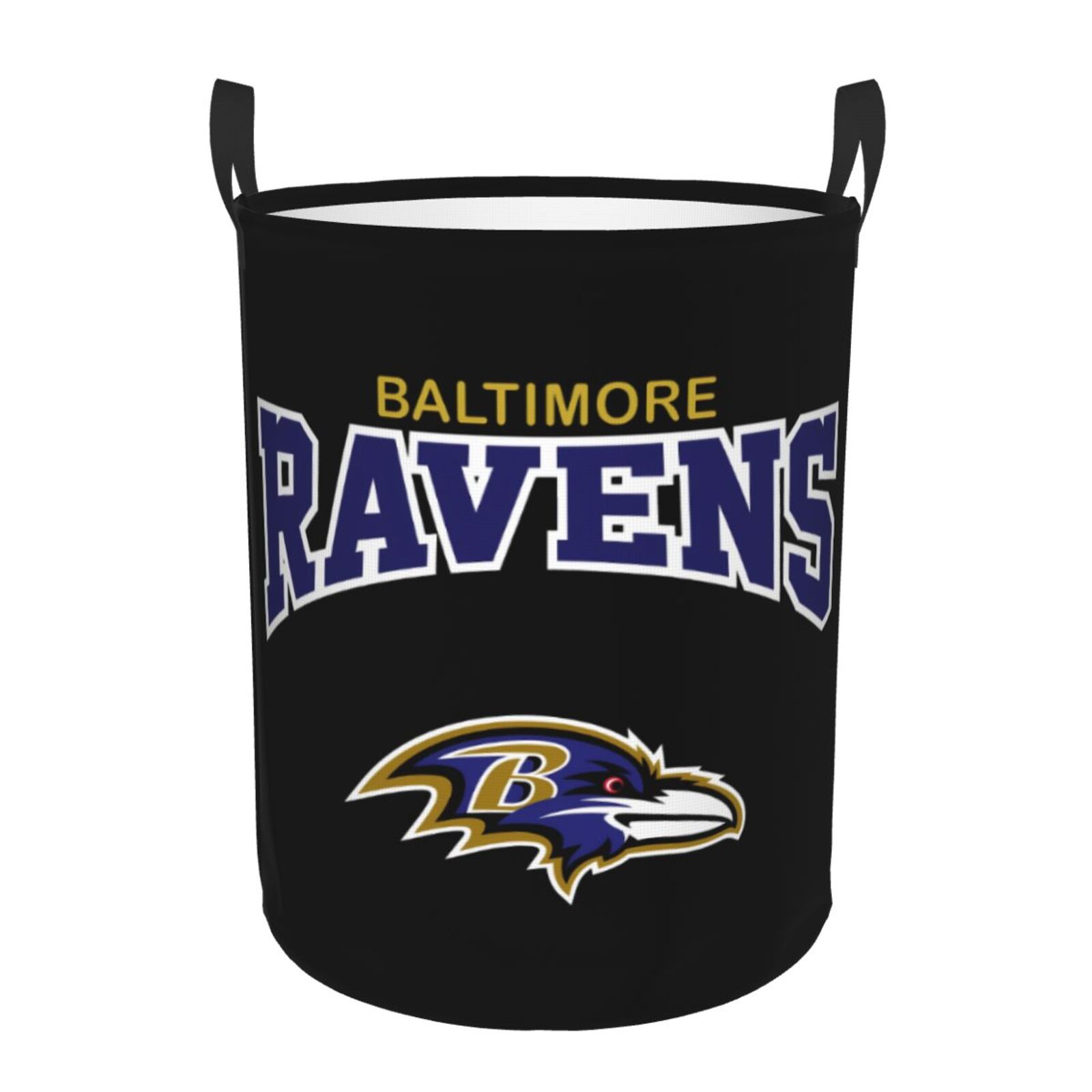 Ravens Football Team Round Single Layer Laundry Basket, Baby Round ...