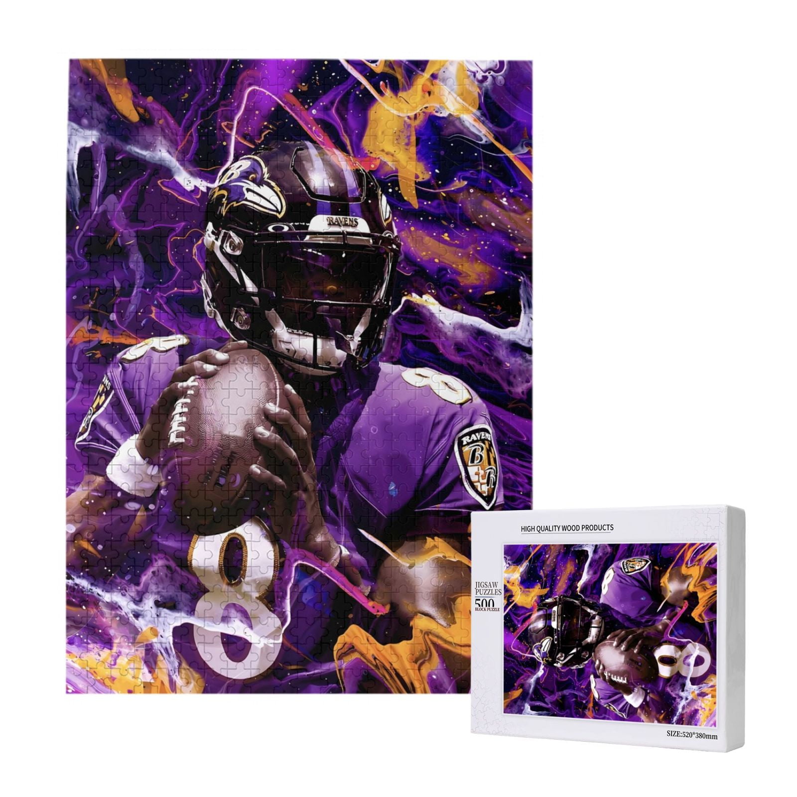 Ravens Football Team Theme Jigsaw Puzzle Adult Jigsaw Puzzle Children's ...