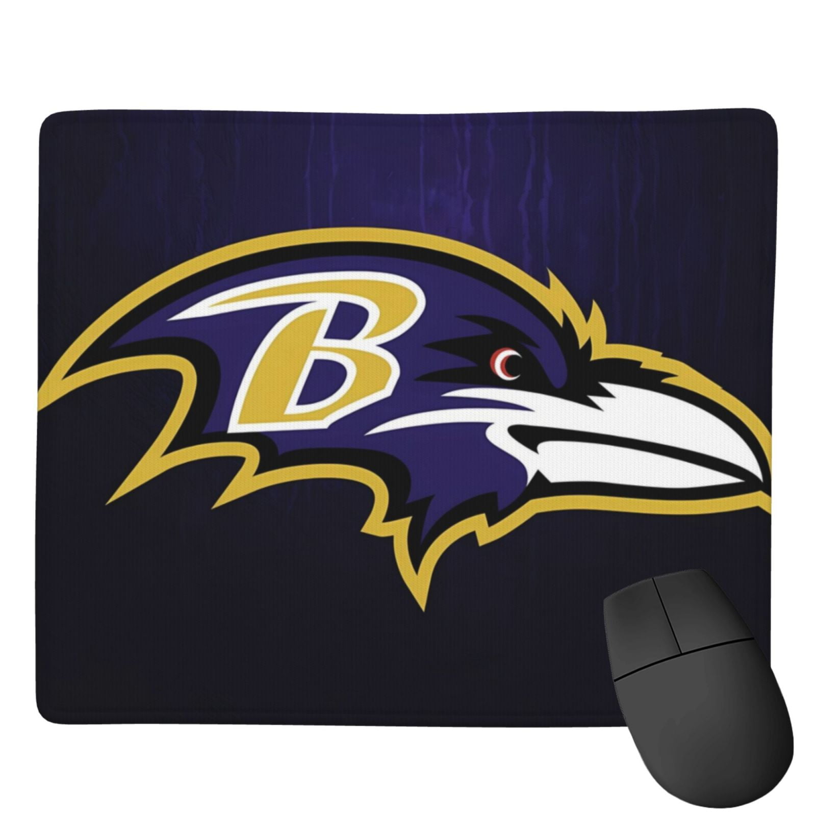 Ravens Football Theme Mouse Pad 7x9 Inch - Non-slip Rubber Bottom ...