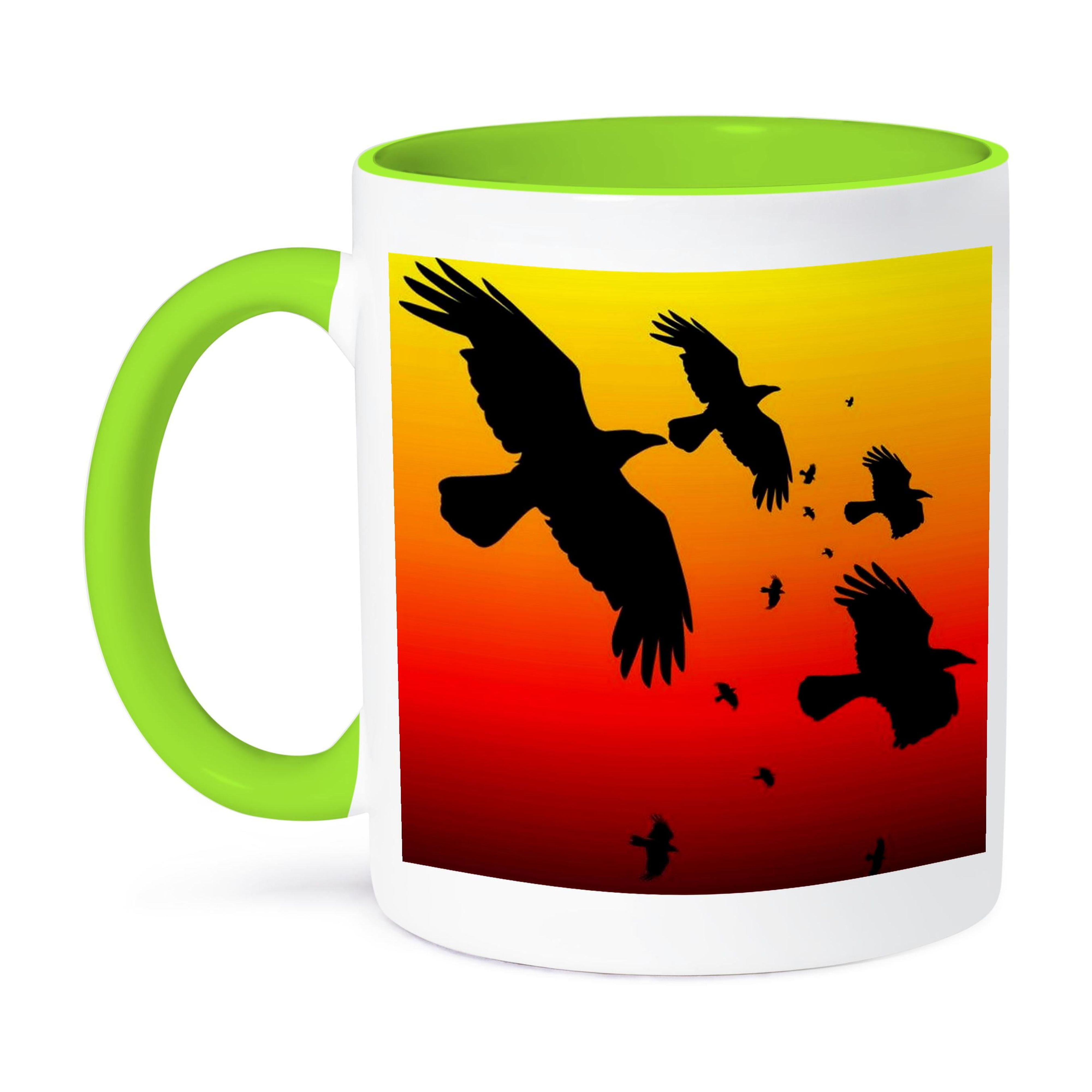 3dRose, Ravens On A Red Sky- animal, bird, birds, crow, halloween, myth ...