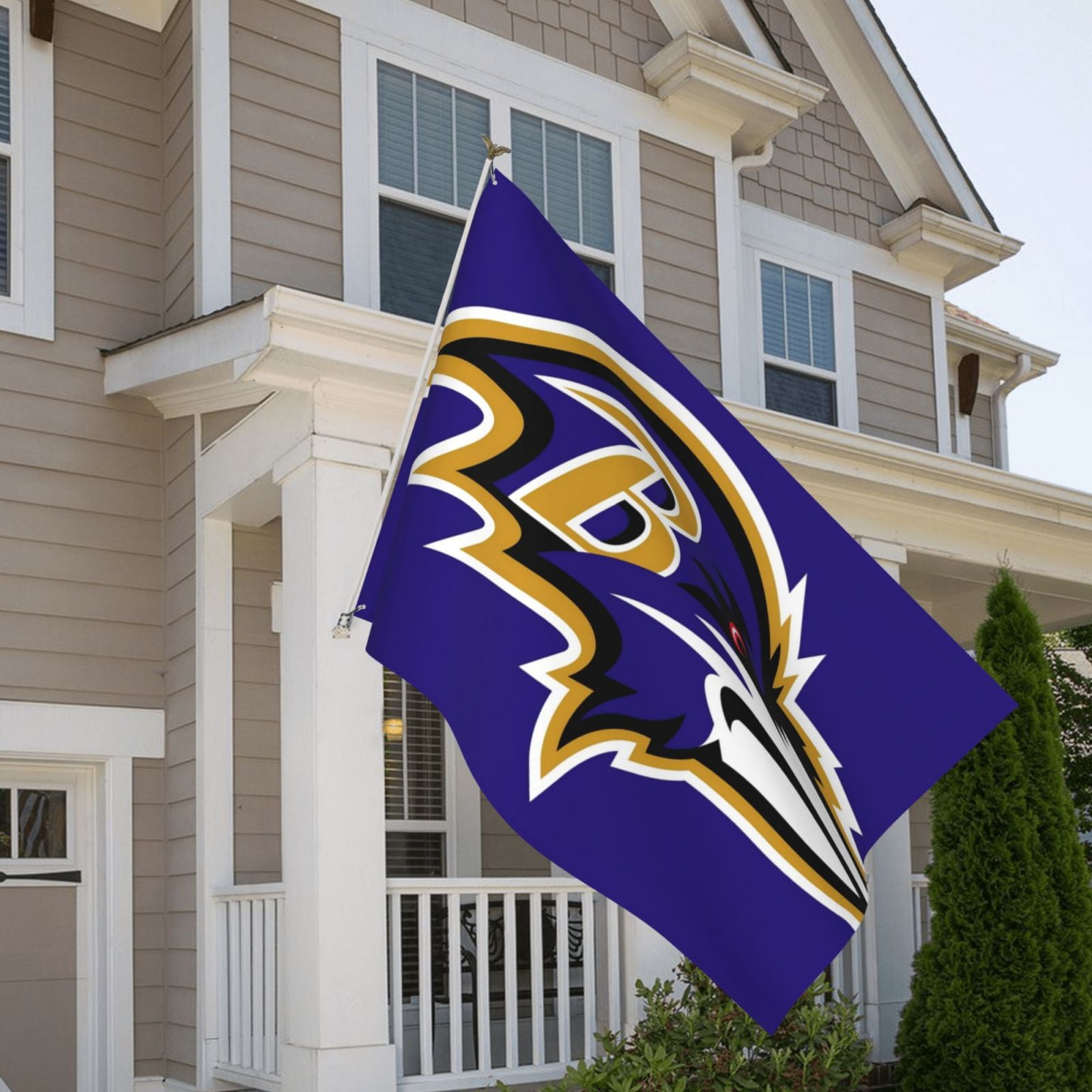Ravens Outdoor Decorative Flags Printed with Football Team Logo Support ...