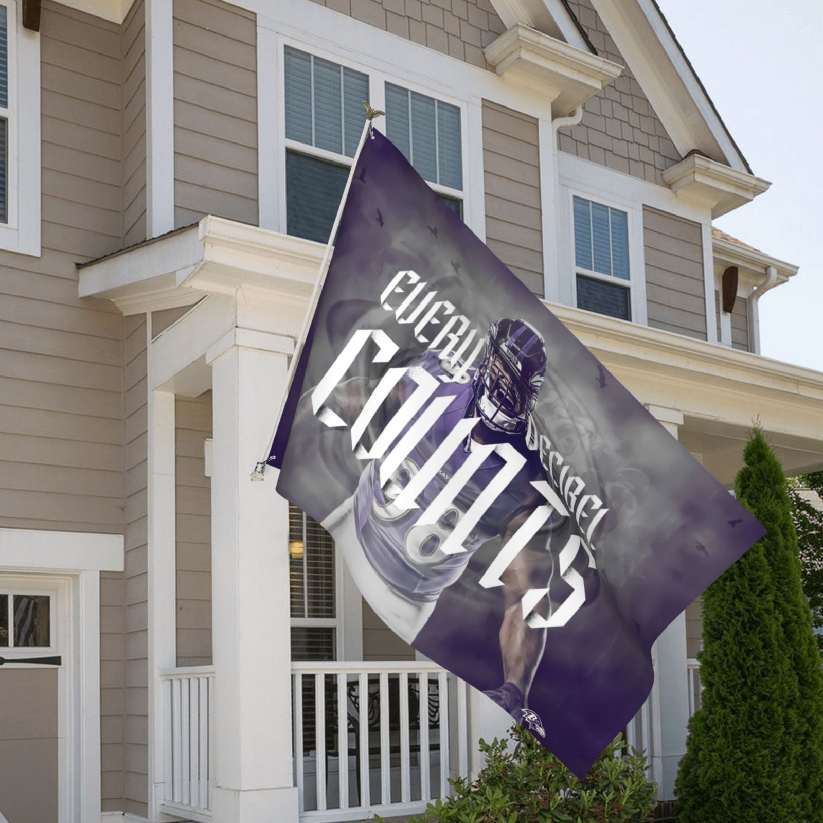 Ravens Outdoor Decorative Flags Printed with Football Team Logo Support ...