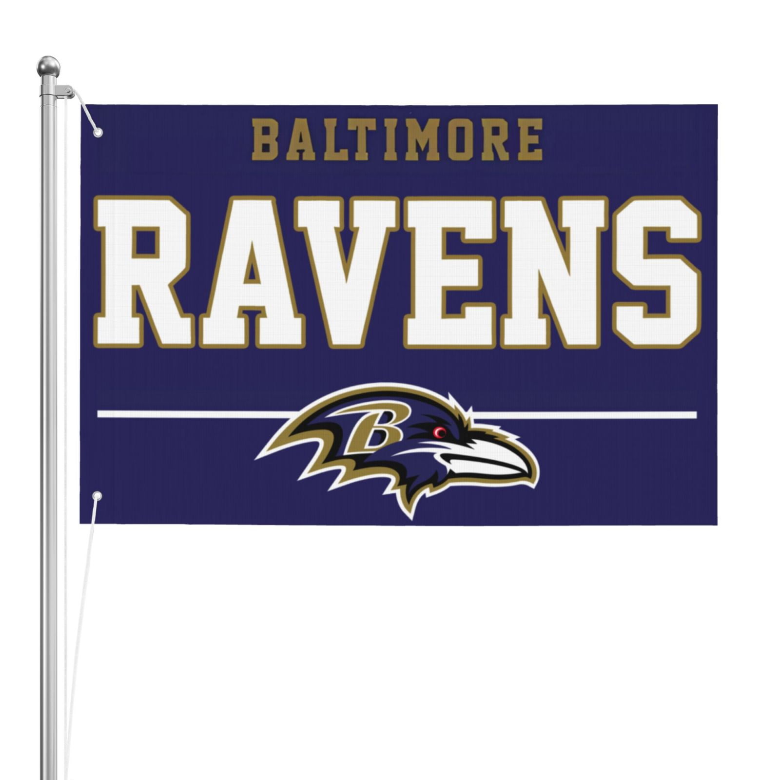 Ravens Three Layer personalized Double Sided Flag Football Fans ...