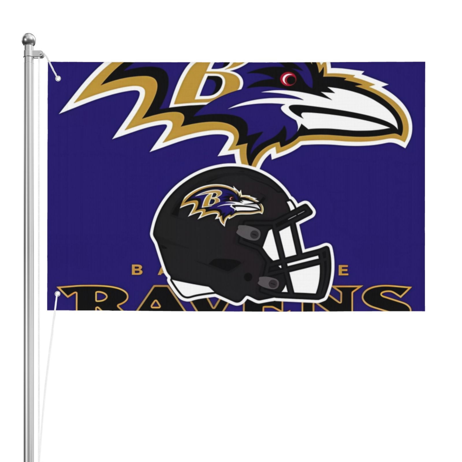 Ravens Three Layer personalized Double Sided Flag Football Fans ...