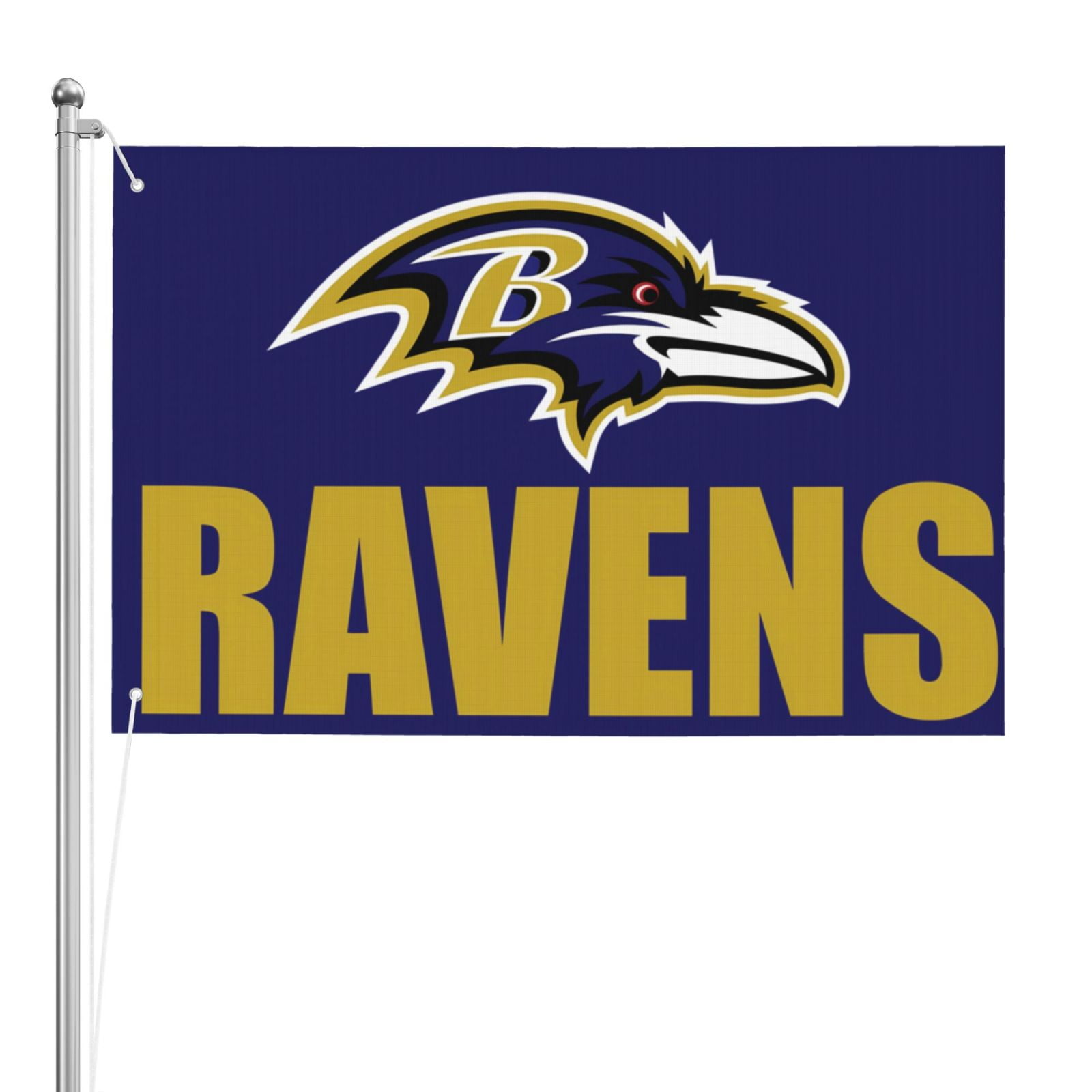 Ravens Three Layer personalized Double Sided Flag Football Fans ...