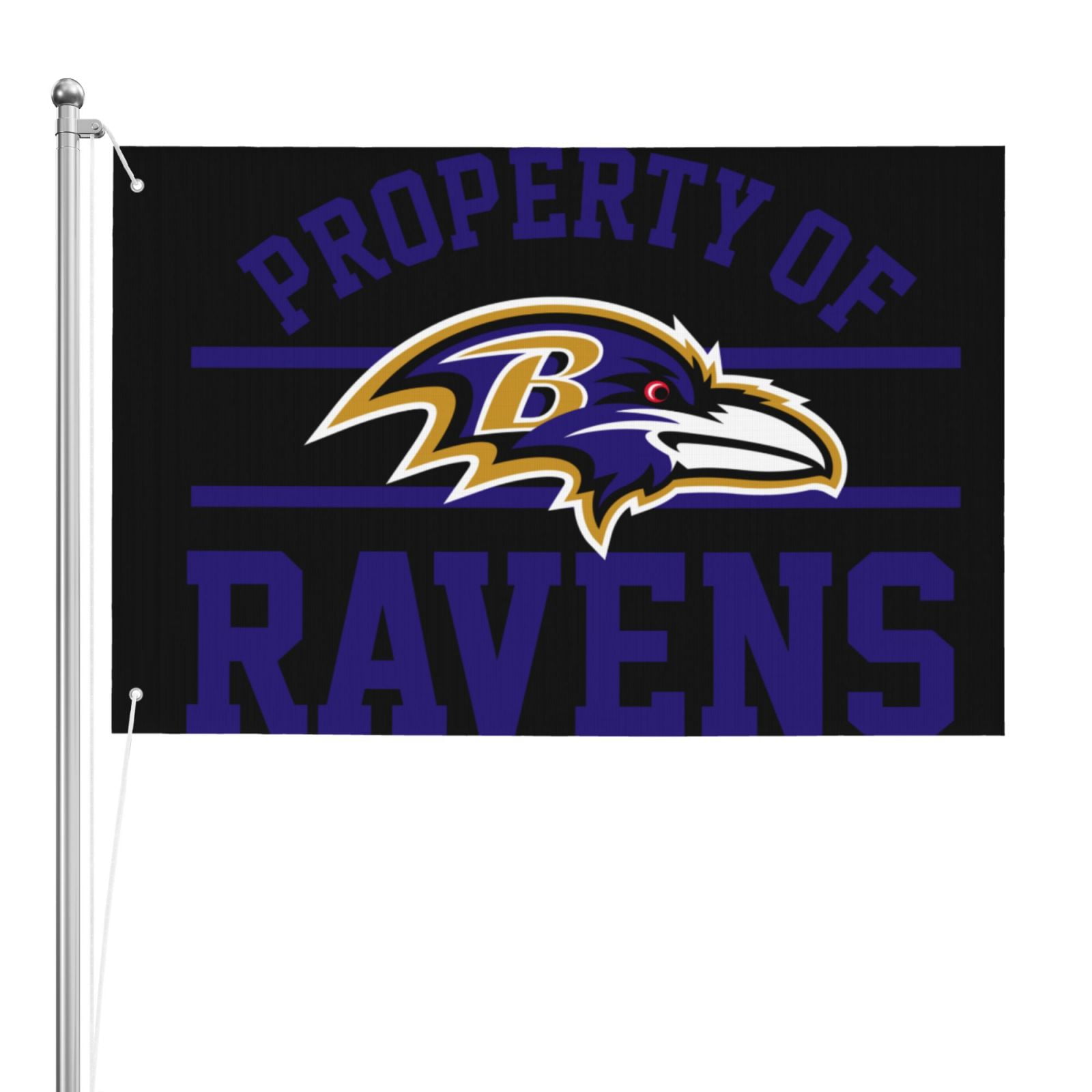 Ravens Three Layer personalized Double Sided Flag Football Fans ...
