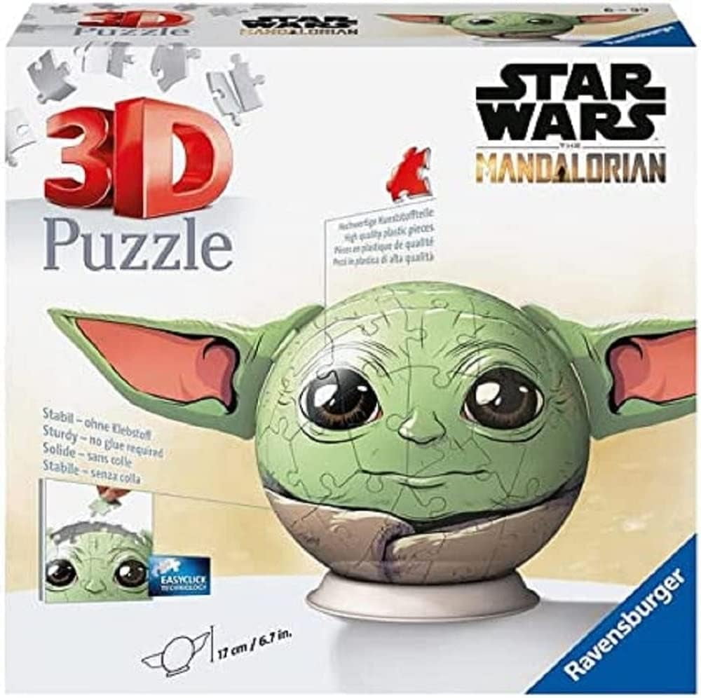 Ravensburger 3D Puzzle 11556 Mandalorian Grogu 72 Piece Puzzle Ball for ...