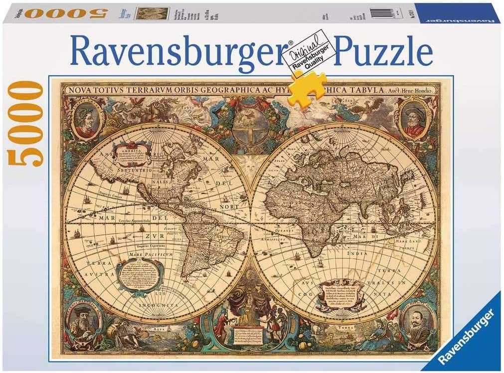 Ravensburger Antique World Map, 5000pc Jigsaw Puzzle - Walmart.com