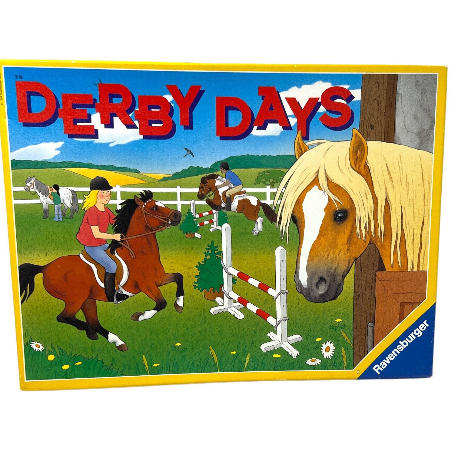 Ravensburger Derby Days Board Game 1994- Create your Own Horse Show ...