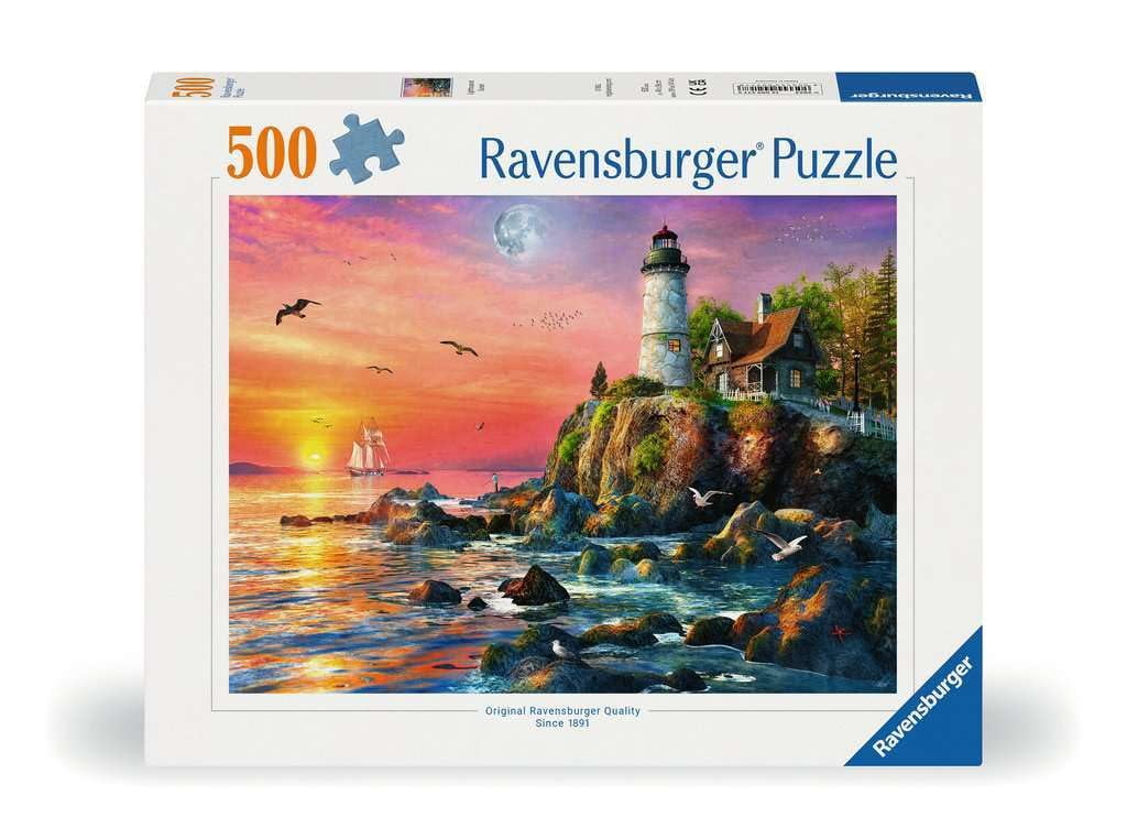 Ravensburger Lighthouse at Sunset TMA2 500 Piece Jigsaw Puzzle for ...