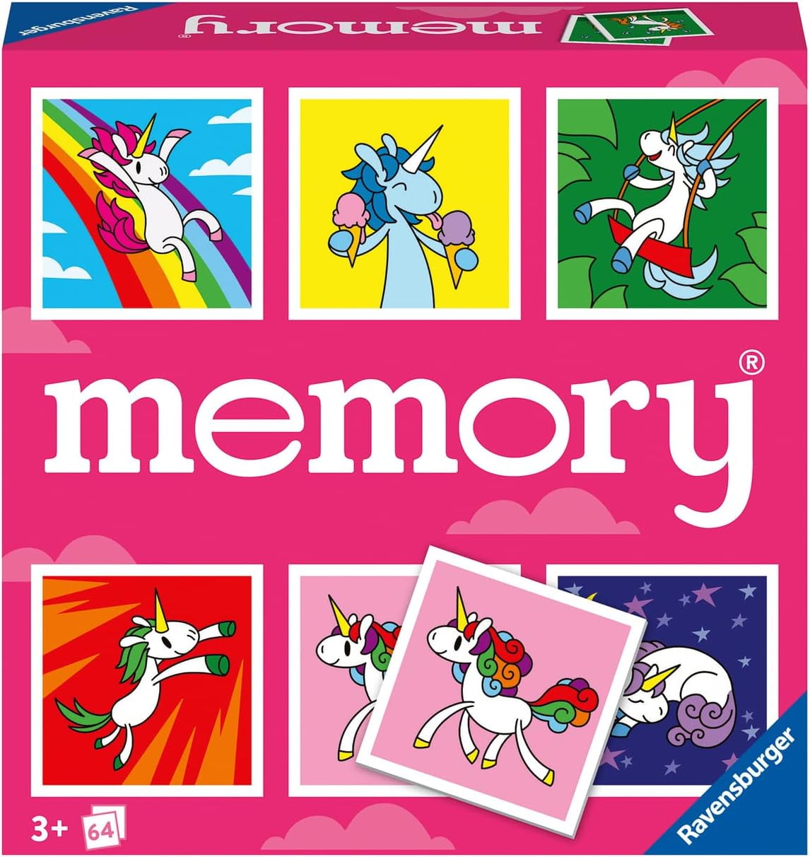 Ravensburger Memory Unicorns - 20999 - The Classic Game for Unicorn ...