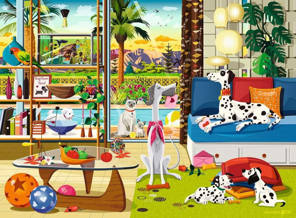 Ravensburger Pets of Palm AIF9 Springs 500 Piece Jigsaw Puzzle | Unique Piece Design | Softclick ...
