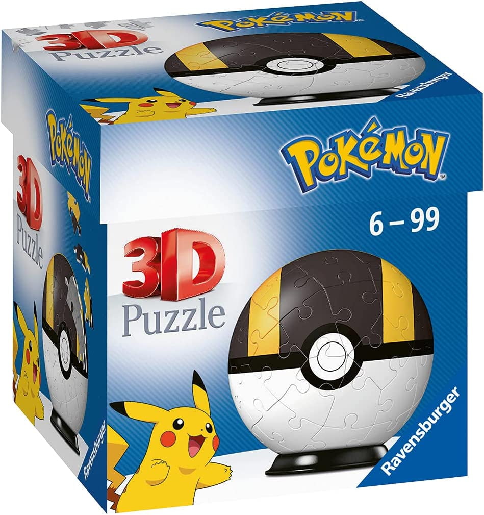 Ravensburger Pokemon Ultra Ball - 3D Poke Construction Toy - Jigsaw ...