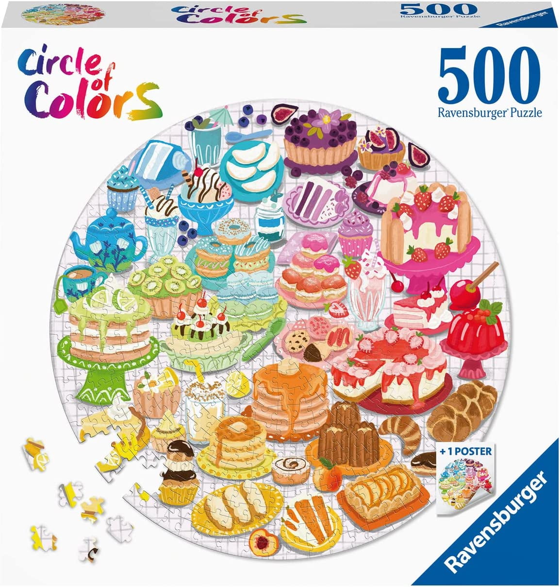 Ravensburger 17171 Circle of Colours Desserts & Pastries Jigsaw Puzzle ...