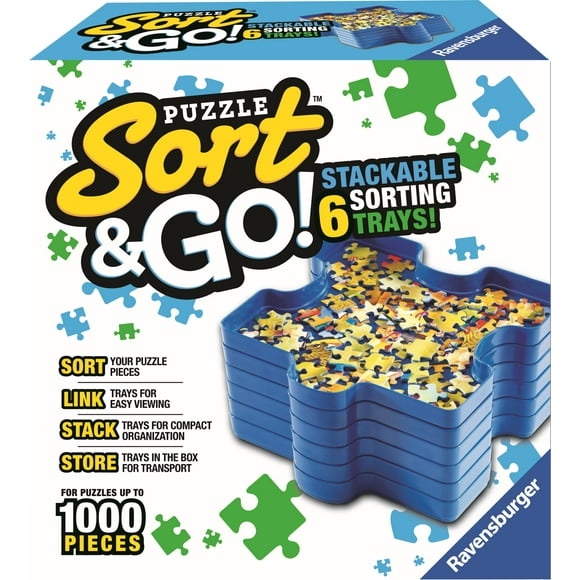 Puzzle Sorting Trays for Organized Puzzle Storage and Assembly