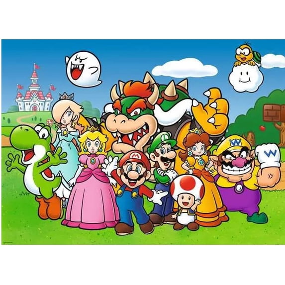 Ravensburger, Puzzles, 100 Piece, Super Mario Characters - Walmart.com