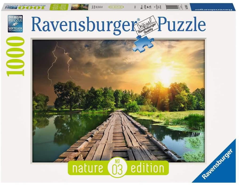 Ravensburger 1000 Piece Jigsaw Puzzle - The Wooden Footbridge, Suitable ...