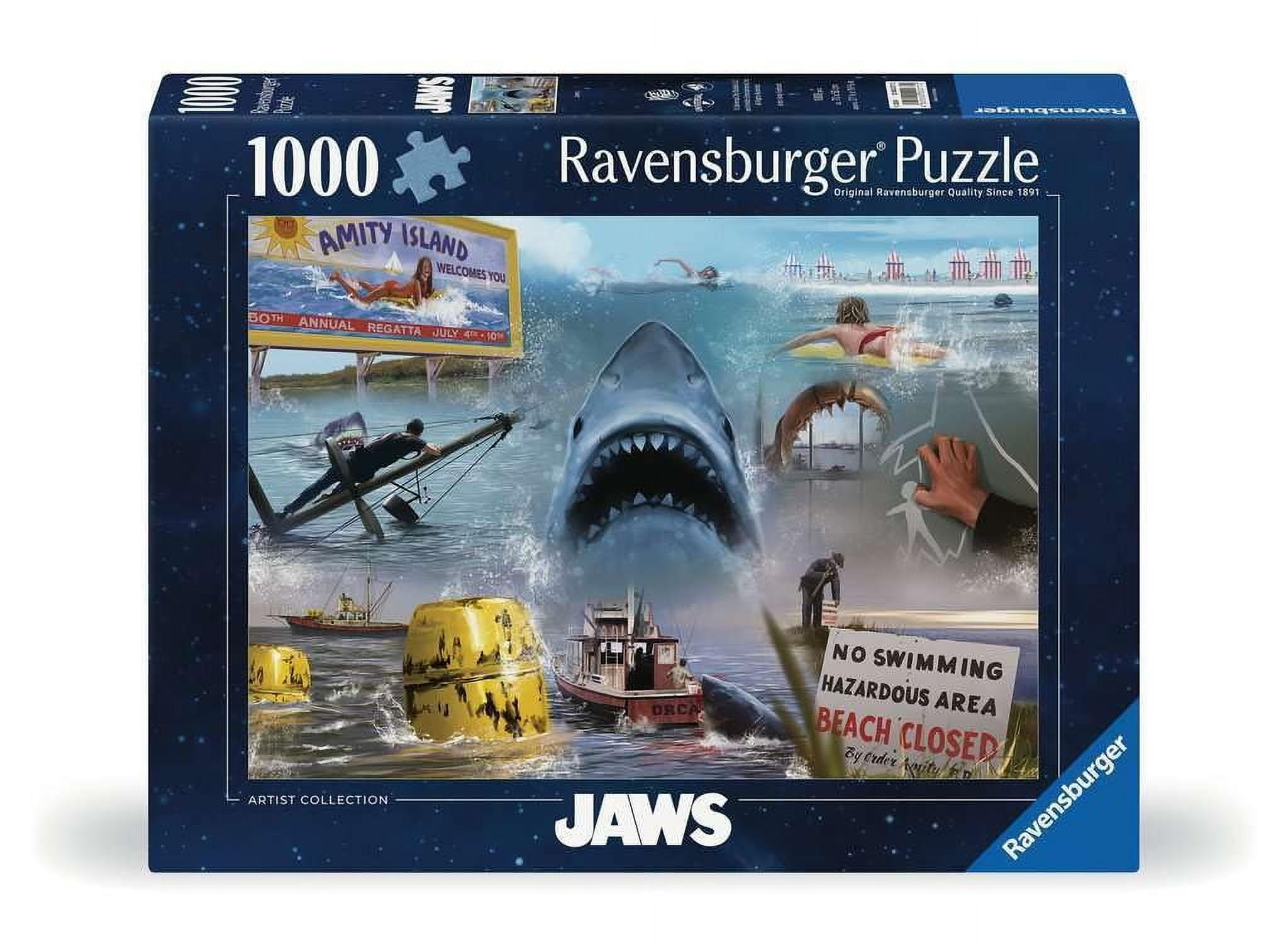 Ravensburger Universal Studios Artist DHF10 Collection: Jaws 1000 Piece ...