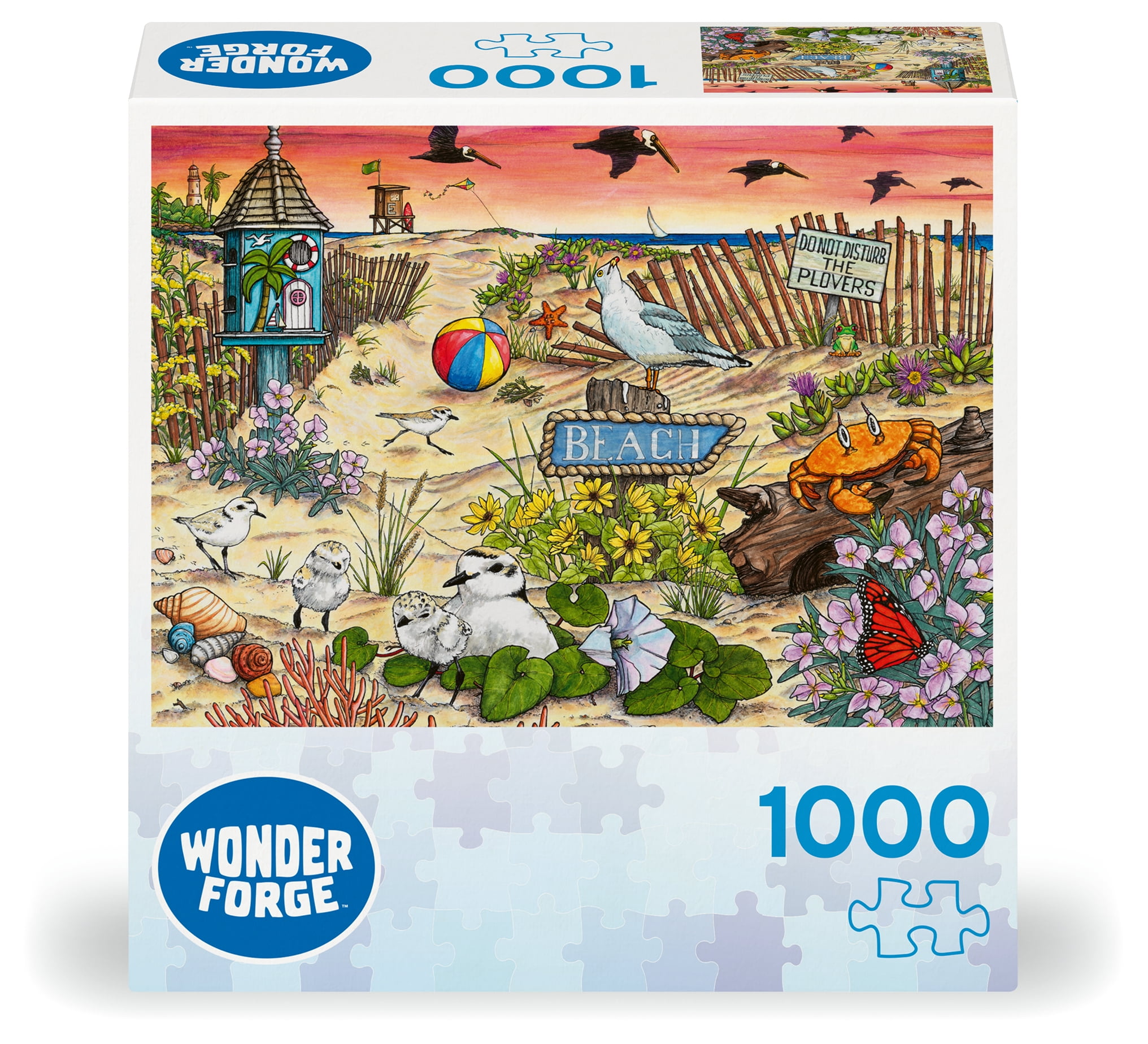 Ravensburger Wonder Forge Puzzle Series - Don't Disturb The Plovers, 1000 Pc Jigsaw Puzzle ...