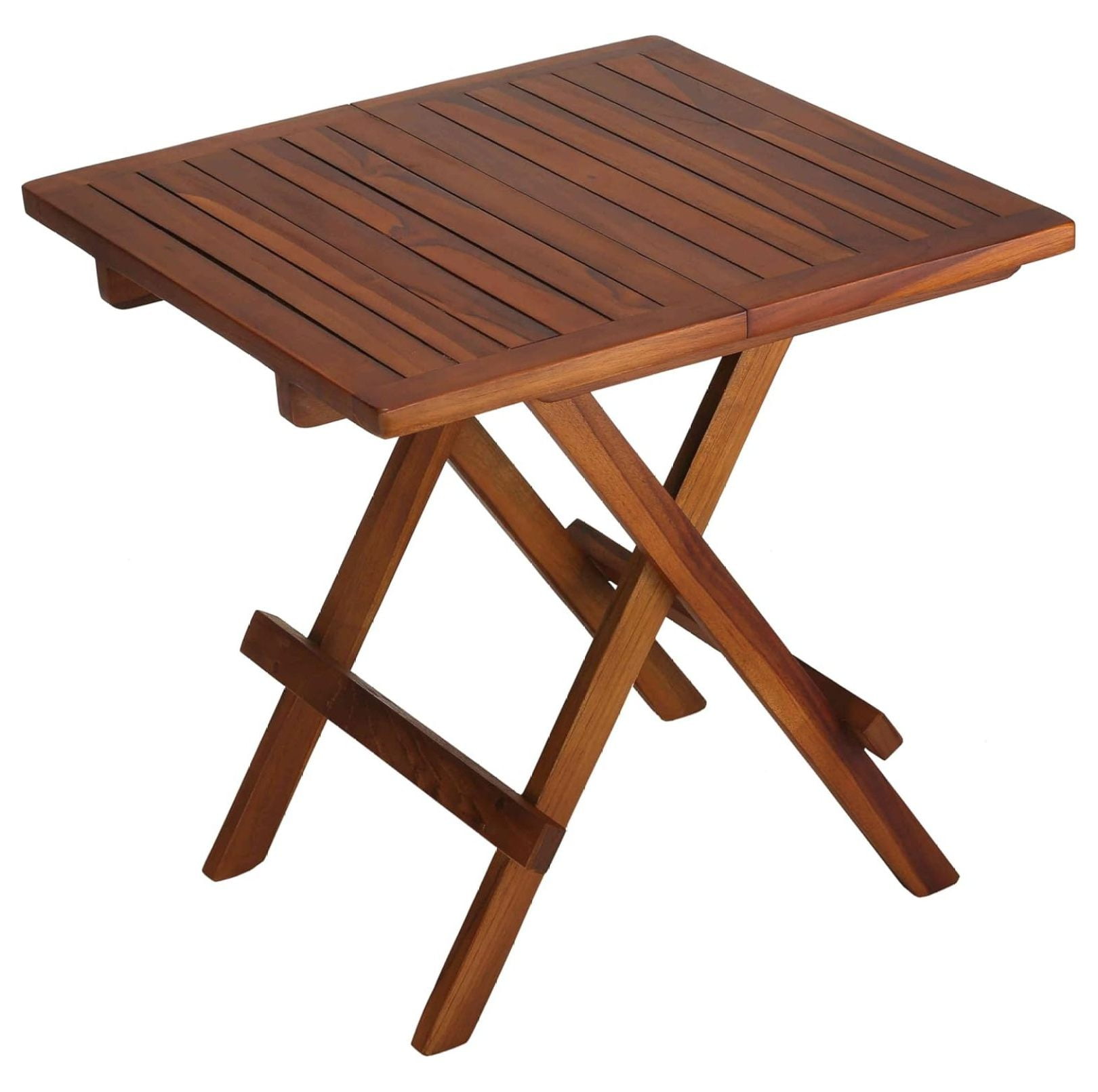 Ravinia Folding Teak Small Table, Oiled Finish Brown - Walmart.com
