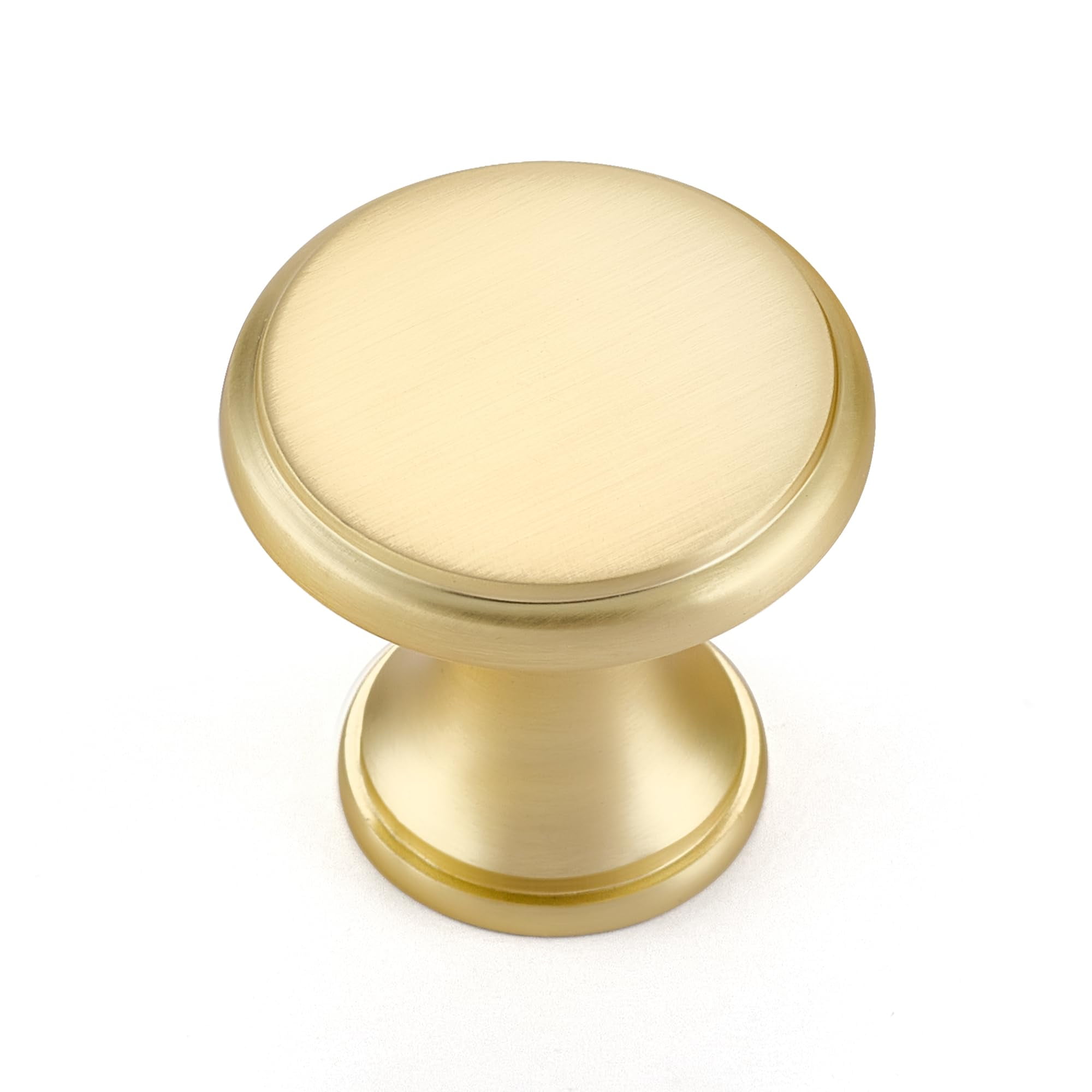 Ravinte 25 Pack Brushed Brass Kitchen Cabinet Knobs, Solid Brass Pulls Zinc Handles Simple ...