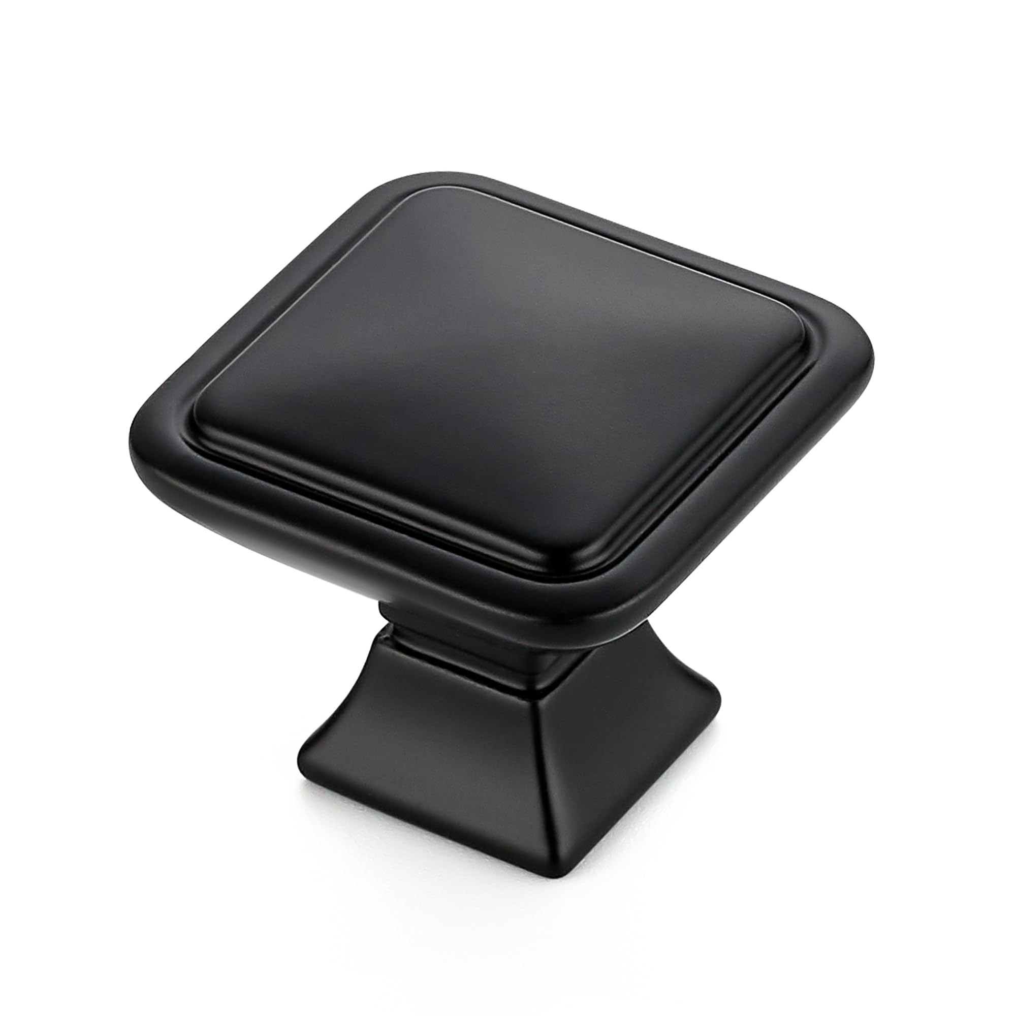 Ravinte 30 Pack Solid Single Hole Square Foot Cabinet Arch Knobs Kitchen Cabinet Knobs Matte ...