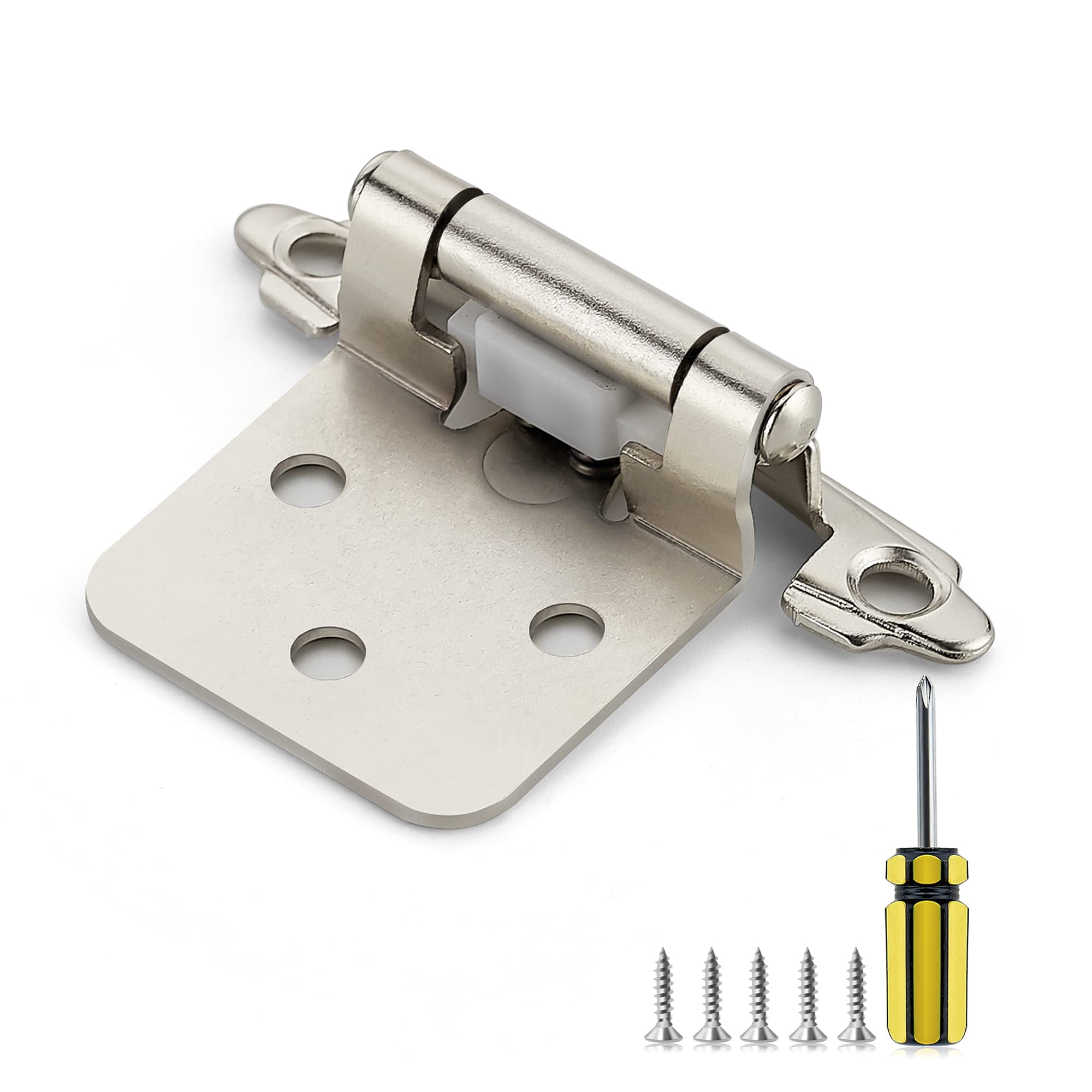 Ravinte 50 Pack 25 Pairs 1/2 Inch Overlay Cabinet Door Hinges Kitchen ...