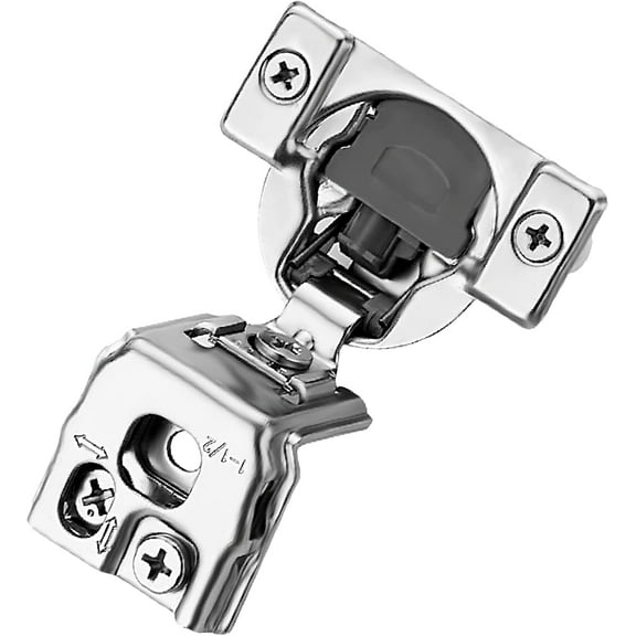 60 Pack 30 Pair 1/2 inch Overlay Soft Close Hidden Door Hinges for ...