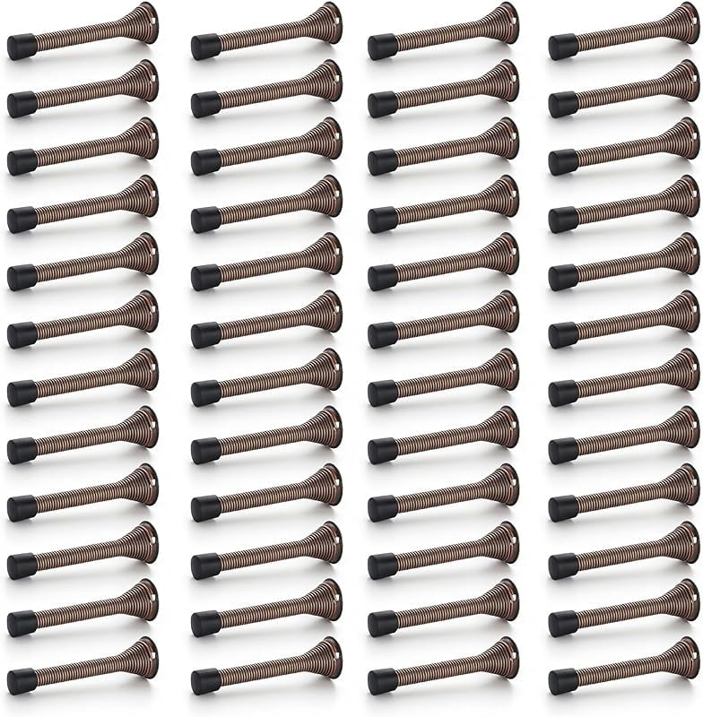 Ravinte Door Stoppers, 12 Pack Spring Door Stops with Rubber Bumper ...